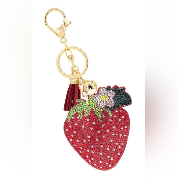 Crystals Ave | Accessories | Nwt Big Red Strawberry Flower Crystals ...